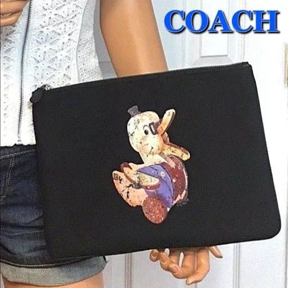 Coach | Bags | Coach Doodle Duck Tech Or Cosmetics Pouch Bag Nwt | Poshmark